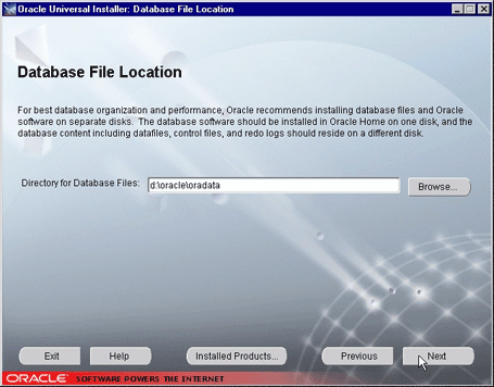 Installing the Oracle9i Database